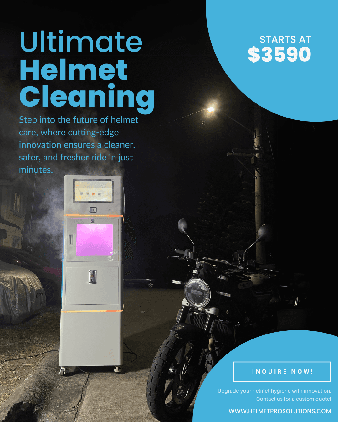 HelmetPro - Helmet Vendo Cleaning Machine